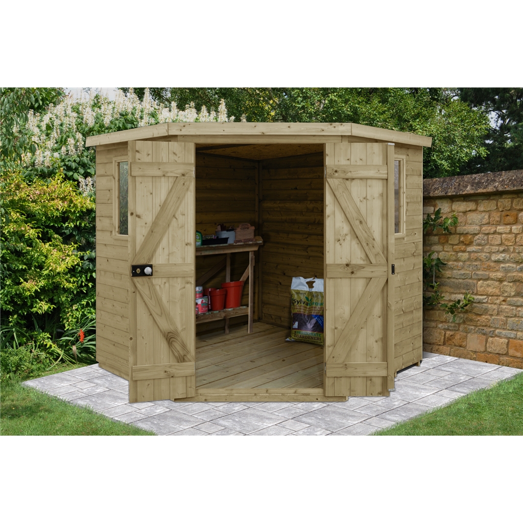 ShedsWarehouse.com | Hanbury (F) | INSTALLED 7ft x 7ft (2.96m x 2.30m ...