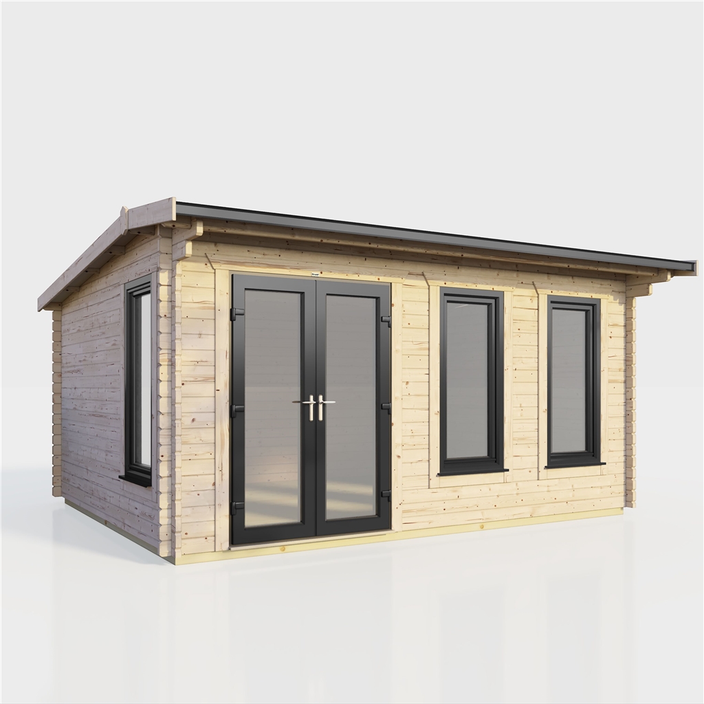 ShedsWarehouse.com | PS Log Cabins | 4.8m x 3m (16ft x 10ft) Premium ...